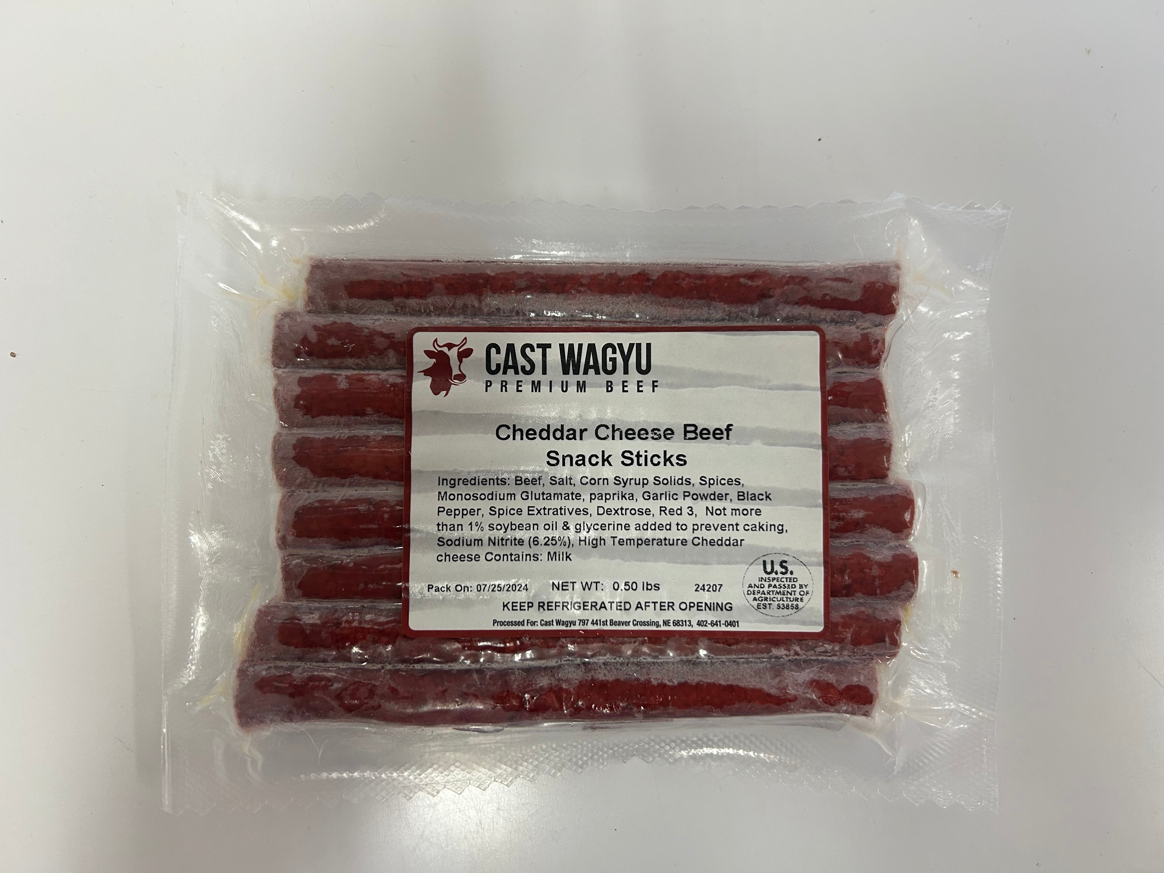 Cheddar Cheese Beef Snack Sticks – Cast Wagyu